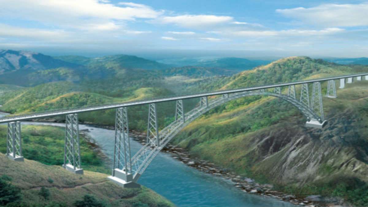 World’s Tallest Railway Bridge Construction Begins In Manipur - Telugu ...