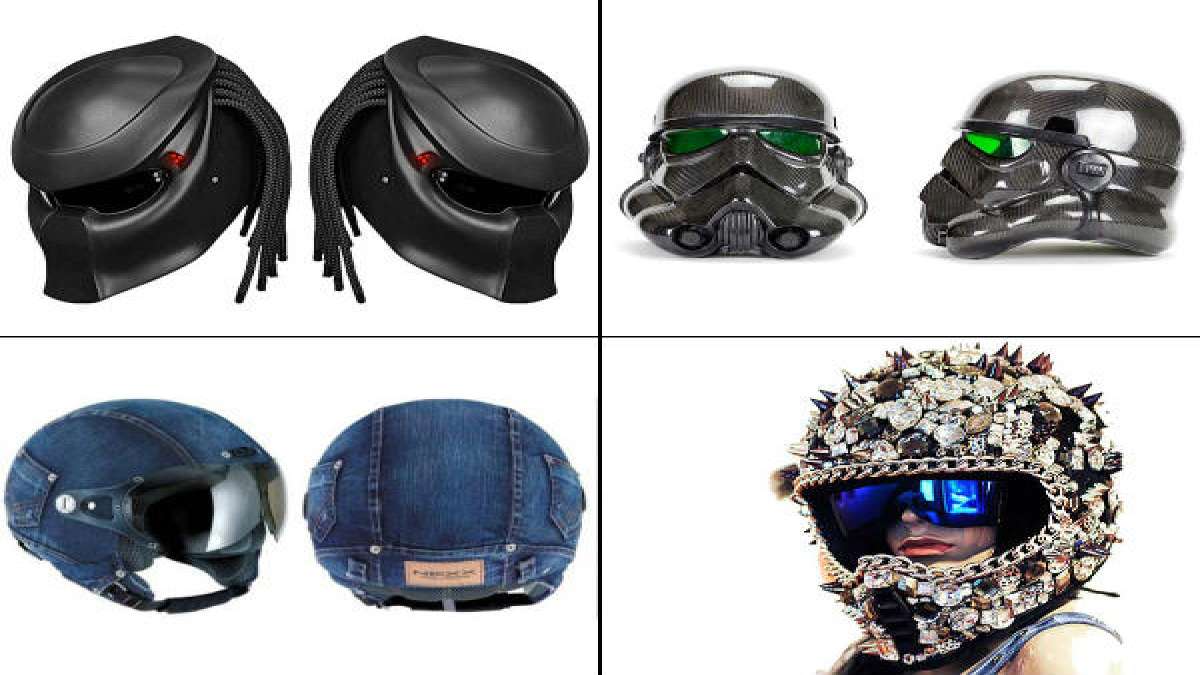 25 Coolest Helmet Designs From Around The World - Telugu DriveSpark