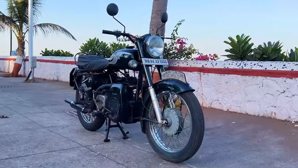 royal enfield motorcycle runs with diesel and it gives 900km mileage ...